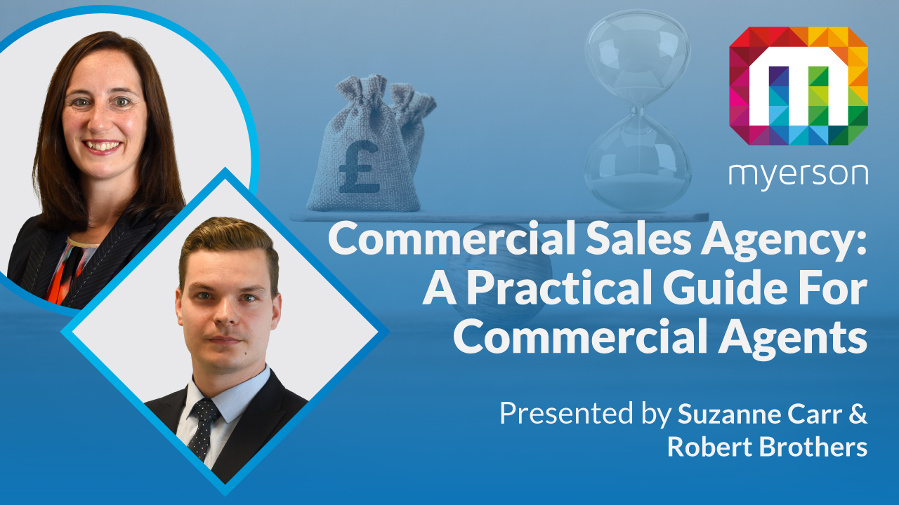 A Practical Guide For Commercial Agencts Webinar | Myerson